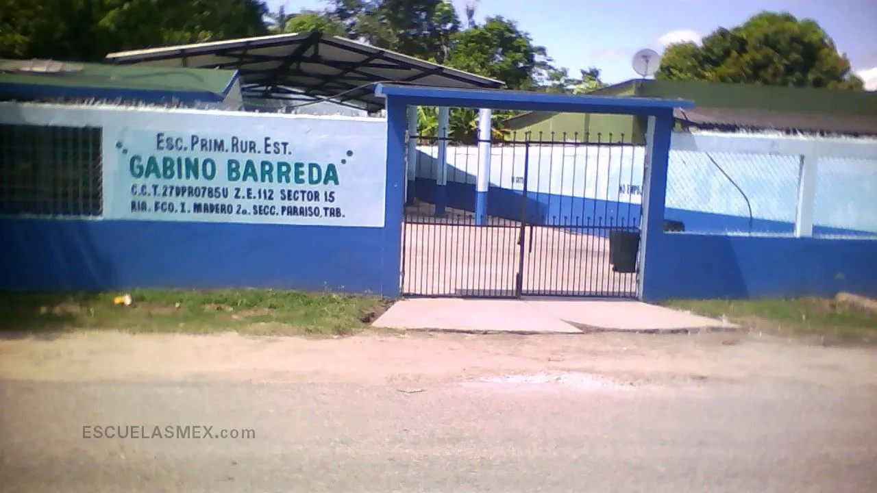 Primaria Gabino Barreda CCT 27DPR0785U en Paraíso, Tab.
