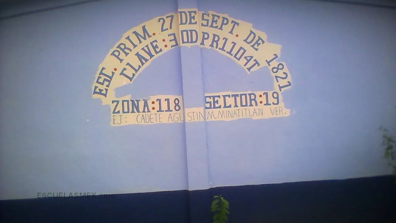 27 de Septiembre de 1821 CCT 30DPR1104T - Primaria